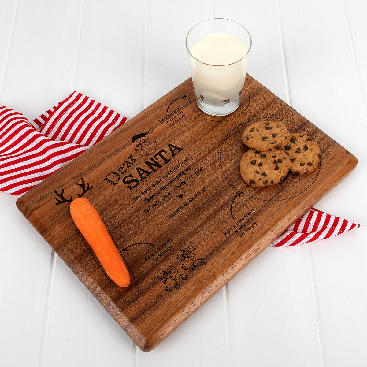 Personalised Dear Santa Christmas Board | Christmas Decoration ...