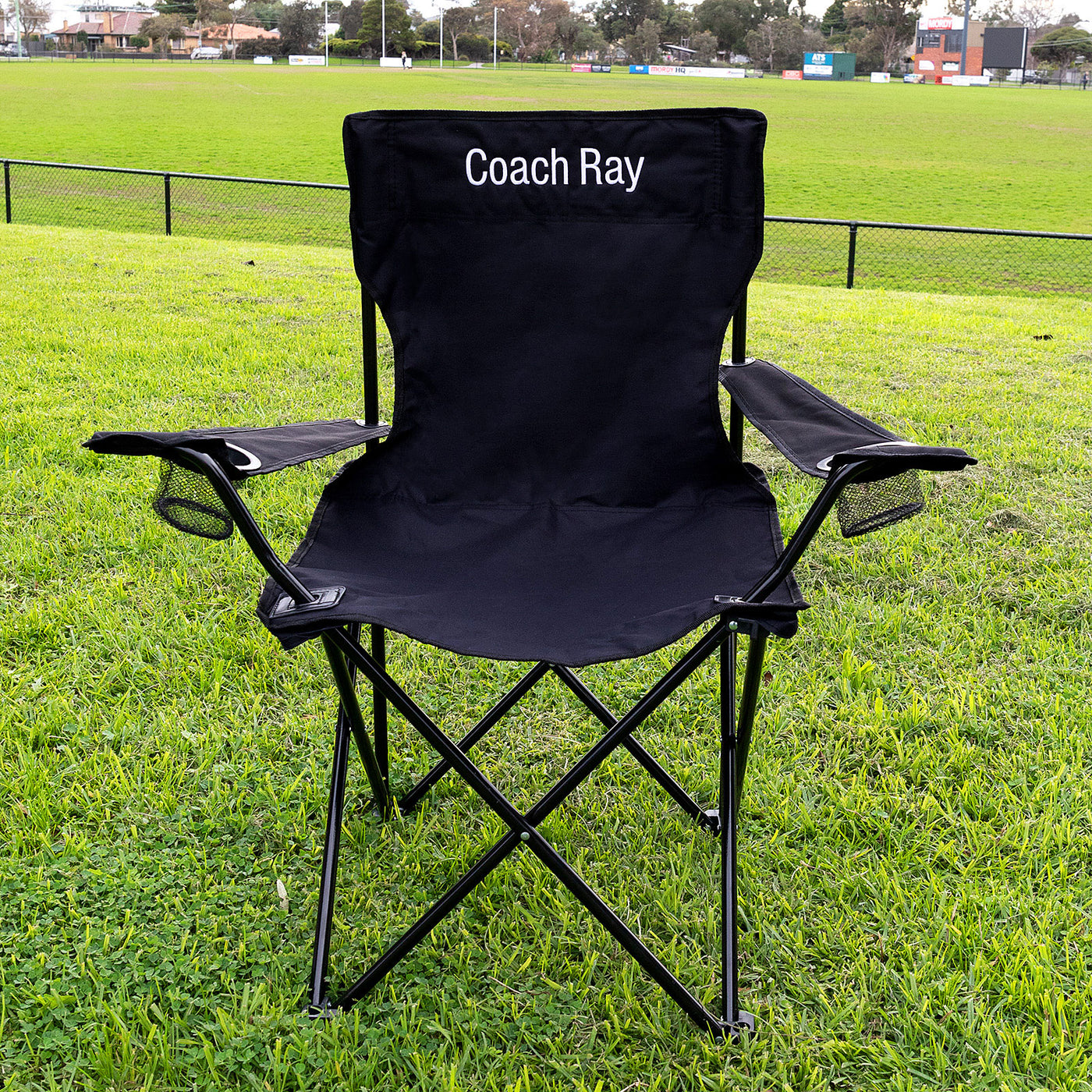 Personalised Coach Gift Sports Folding Chair | Personalised Favours ...