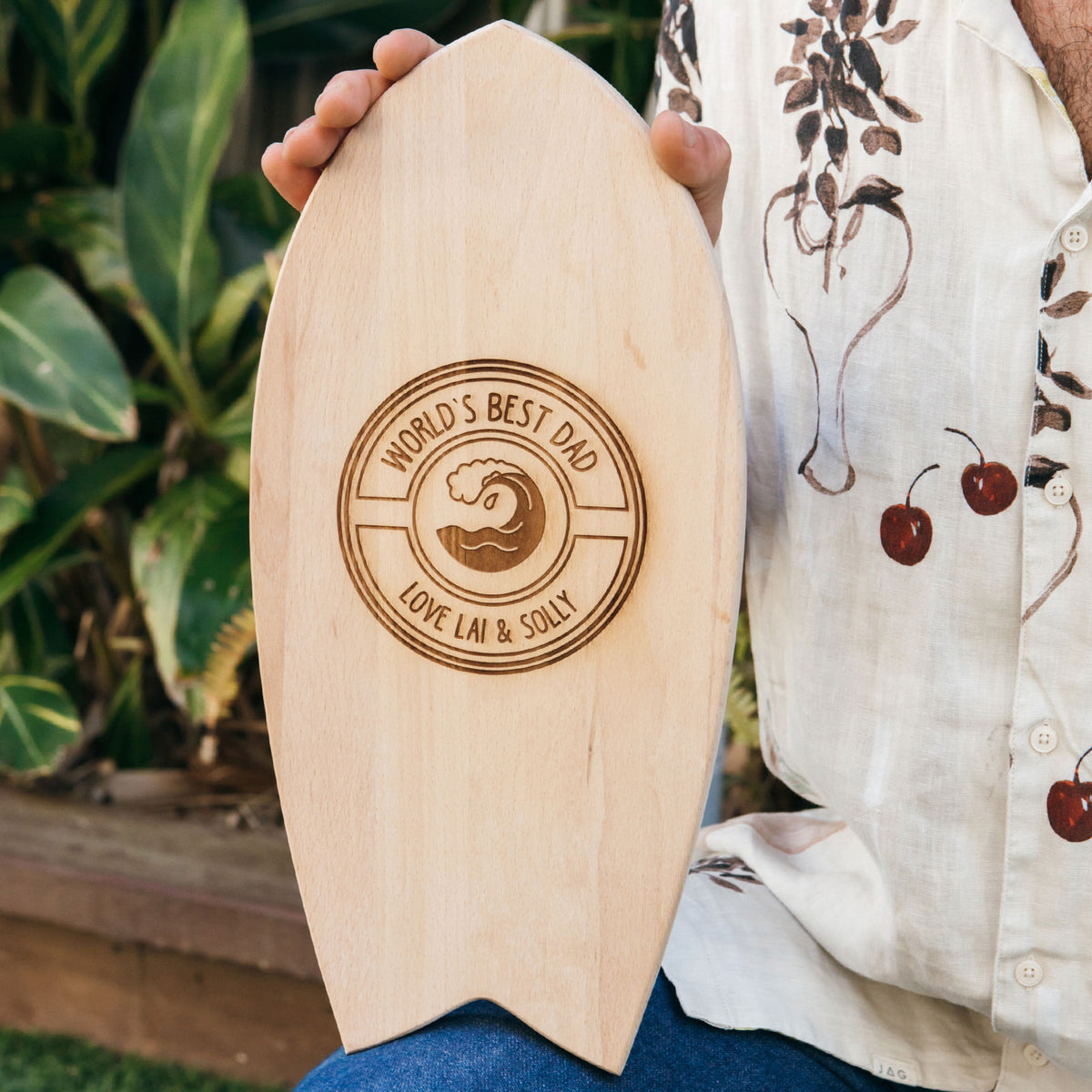 Engraved Wooden Surfboard Father's Day Gift | Free Delivery ...