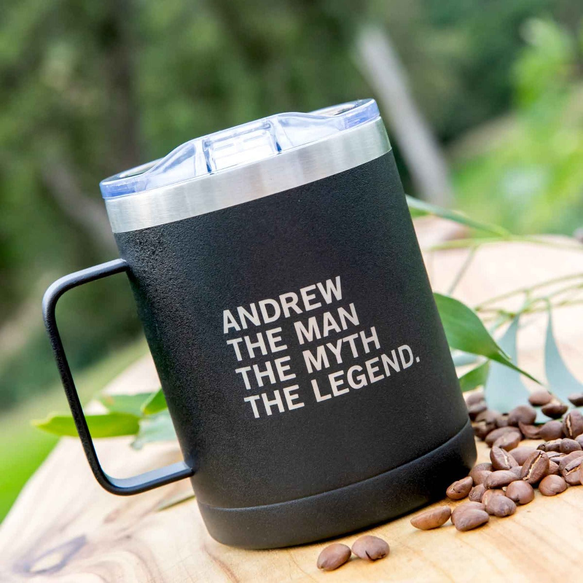 Engraved Name Stainless Steel Travel Mug | Personalised Favours ...