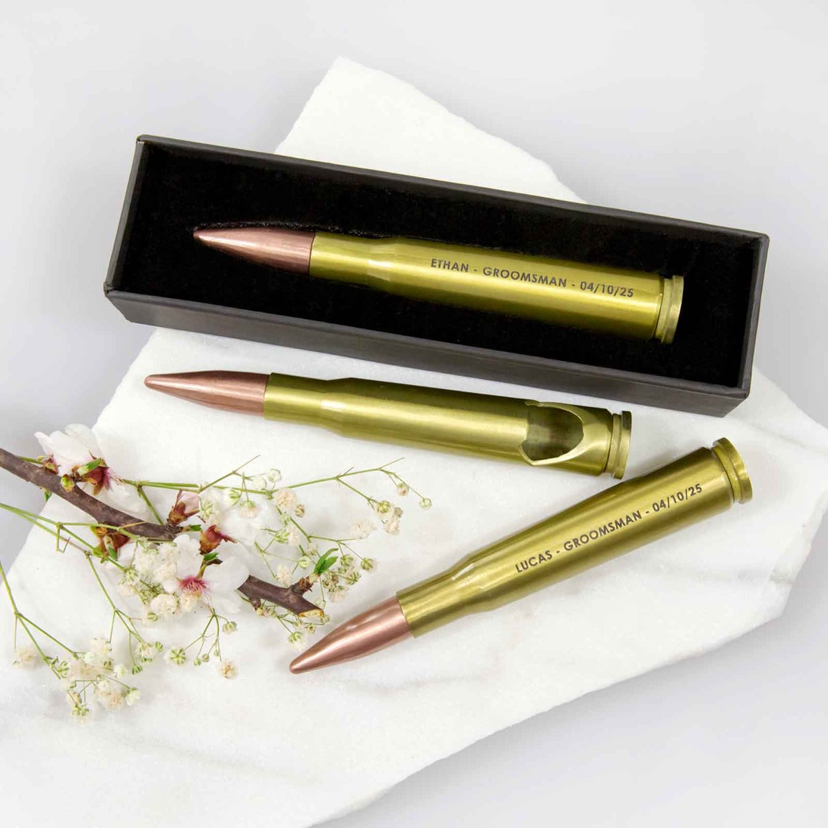 Personalised Bullet Bottle Opener Groomsmen Gifts | Free Delivery