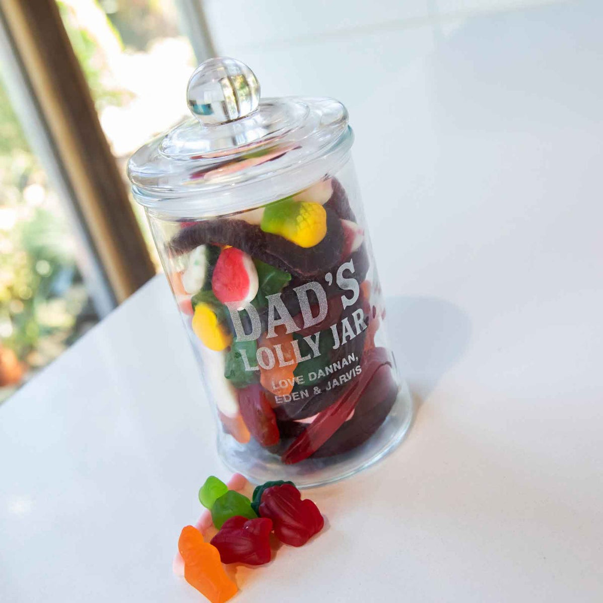 Personalised Lolly Jar 650ml | Unique Father's Day Gift – Personalised ...