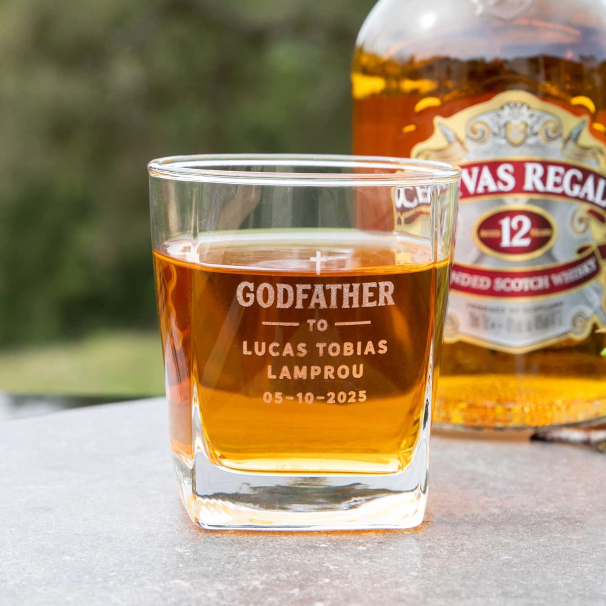 Engraved Godfather Scotch Glass Present | Personalised Favours ...