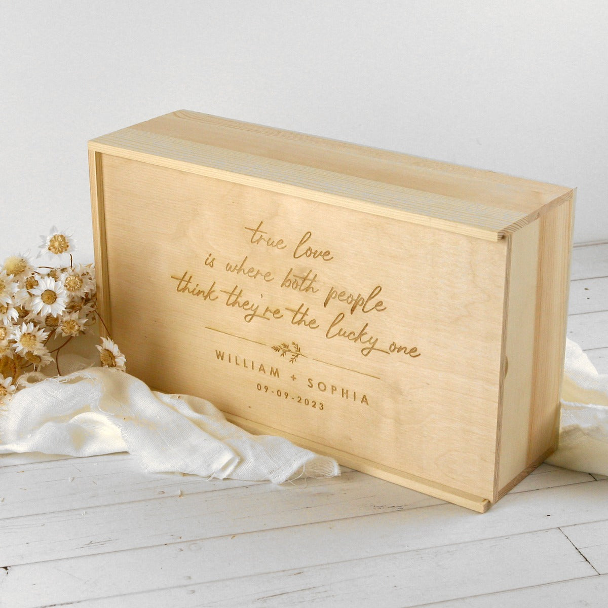 Wedding Engraved Keepsake Box | Personalised Favours
