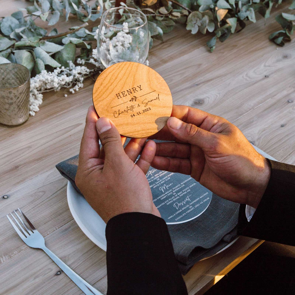 Wedding favors coasters 60 photos - Astyledwedding.com
