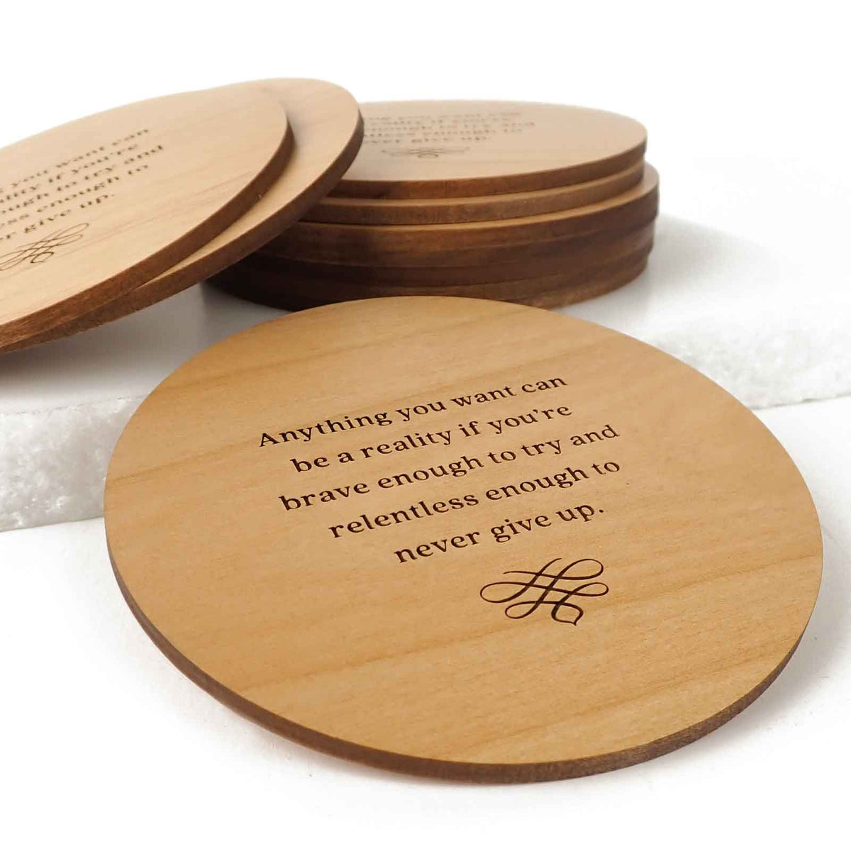 Graduation Engraved Wooden Coaster | Personalised Favours